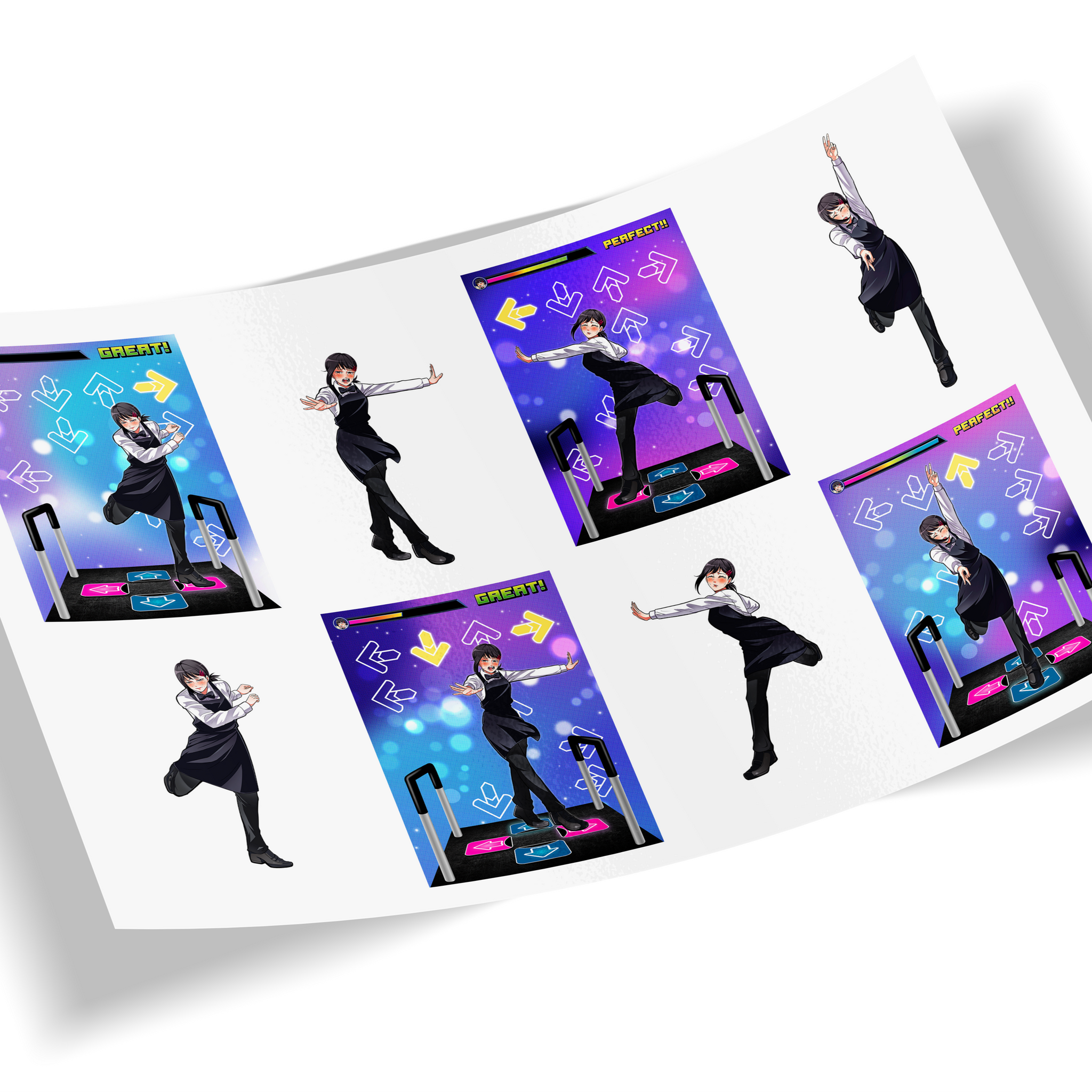 DDR Sticker Sheet – Otaku Gardens